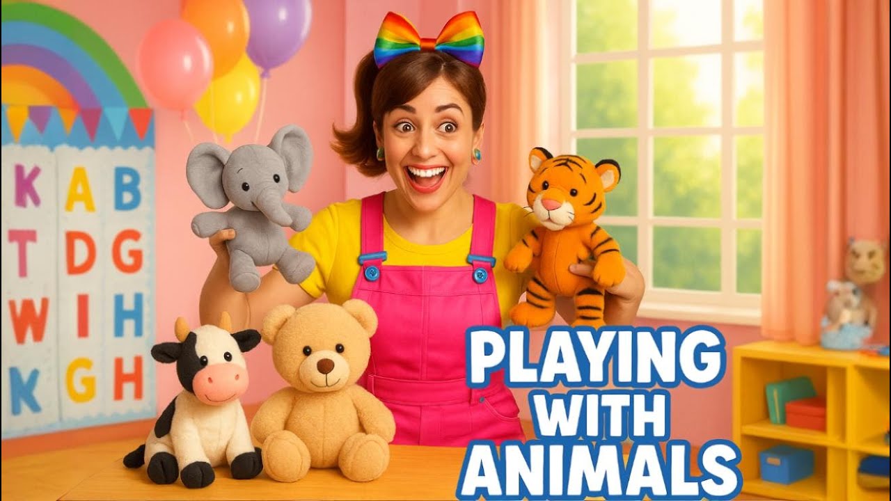Miss Mimi Plays with Animals (Toys) 🧸 | Fun Pretend Play for Kids - YouTube