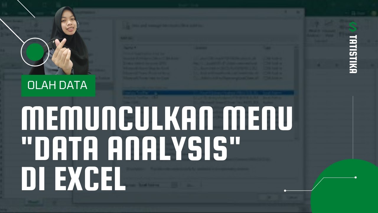 Kuliah Statistika Cara Memunculkan Menu Data Analysis Di Excel YouTube Kuliah Statistika Cara Memunculkan Menu Data Analysis Di Excel YouTube