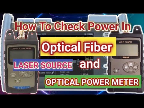 How To Use Laser Source And Optical Power Meter | OTDR - YouTube