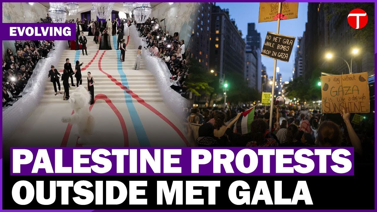 Pro-Palestinian Protest Near Met Gala Calls for an End to Israeli ...
