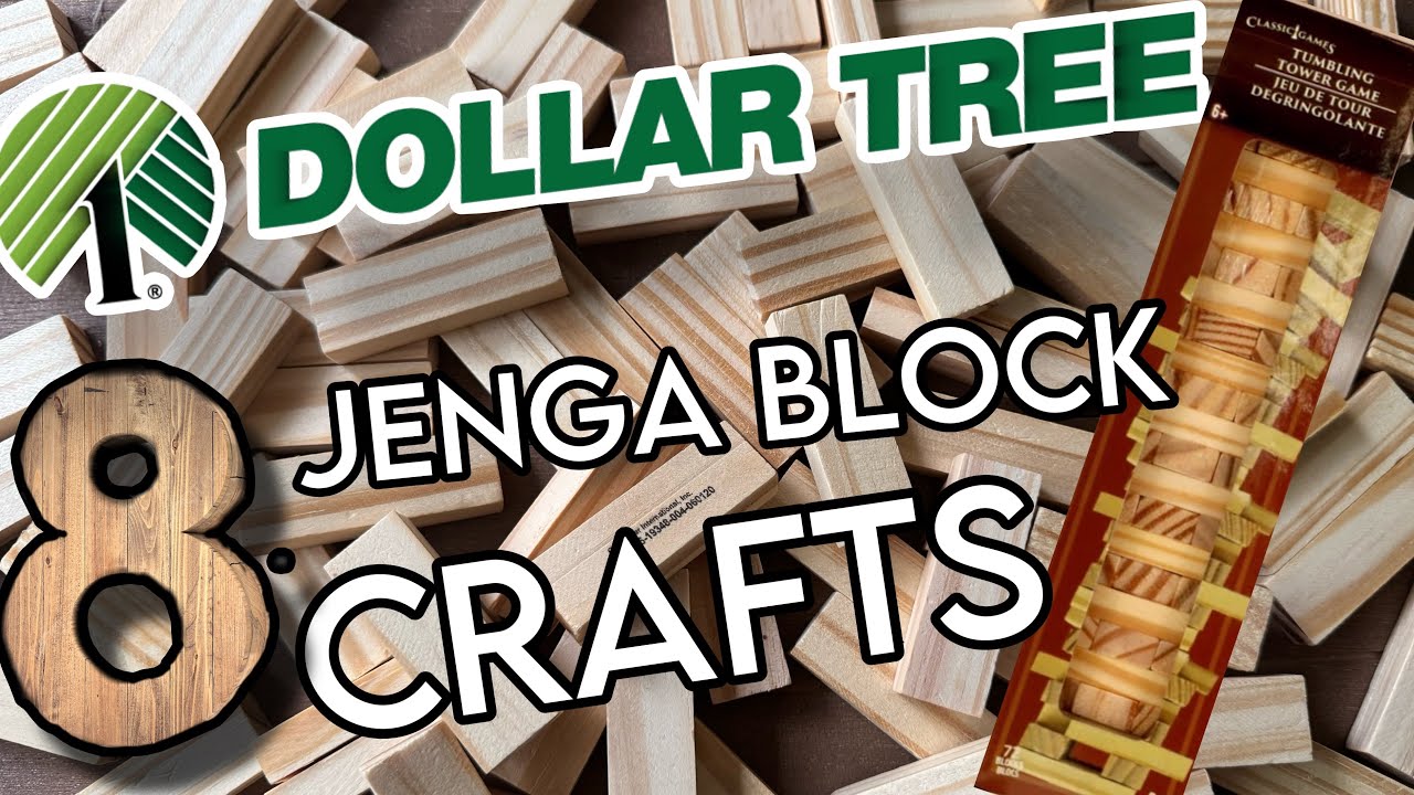 8 TUMBLING TOWER BLOCK CRAFTS that you need to make NOW!! - YouTube