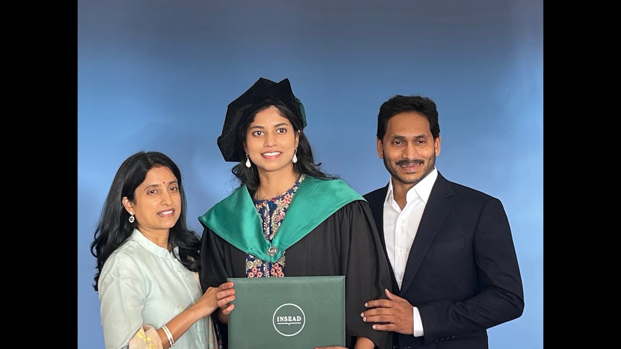YS Harshini Reddy D/o Y.S.Jagan takes masters in management with ...