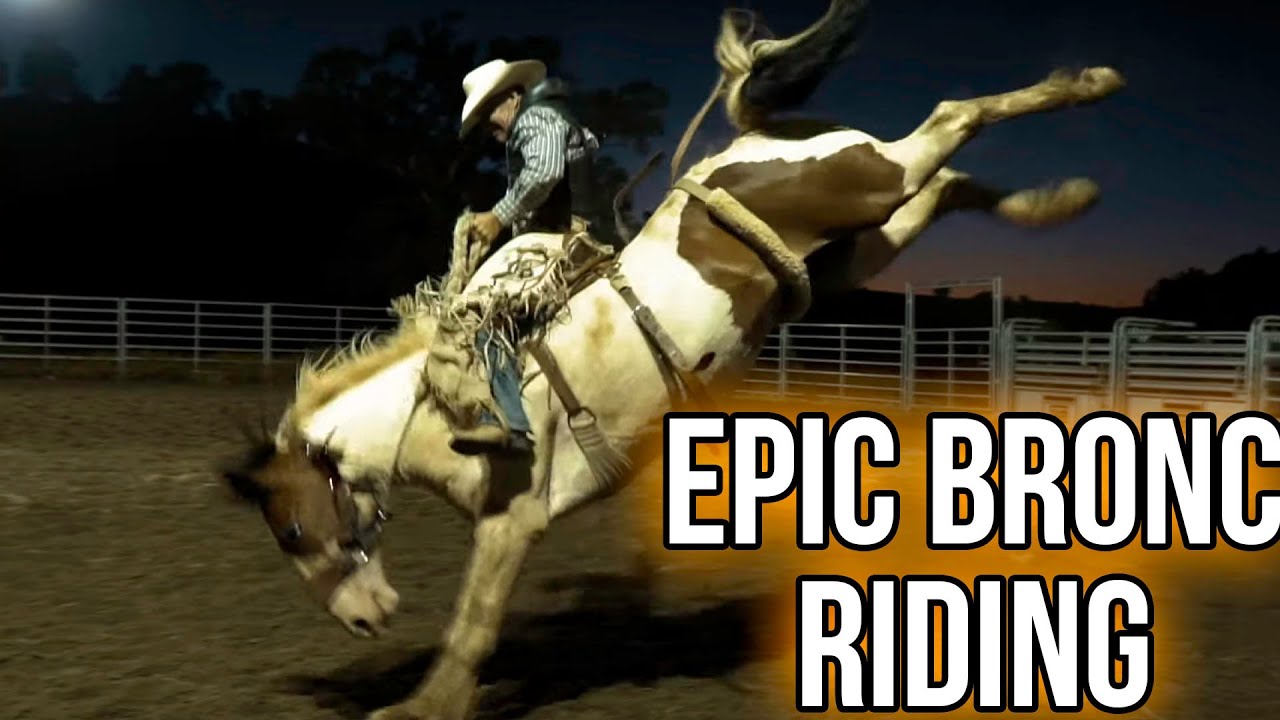 Epic Bronc Riding Practice 9-19-19 | Veater Ranch - YouTube