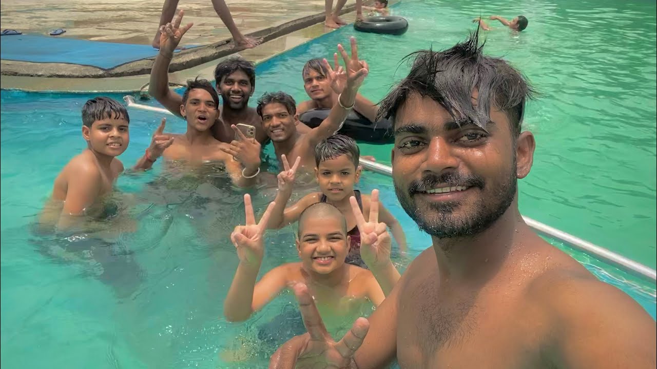 Swimming Pool Fun With Friends ️ Wonderful Experience 😅 - YouTube