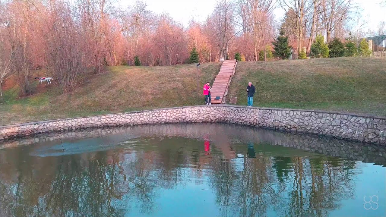 Drone Bathymetry Survey With an Echo Sounder - YouTube