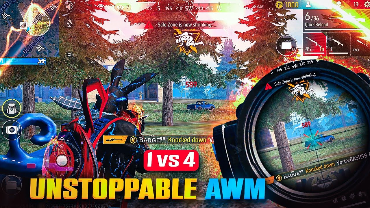 I Found AWM in the Last Moment And Became Headshot Machine - Free Fire ...