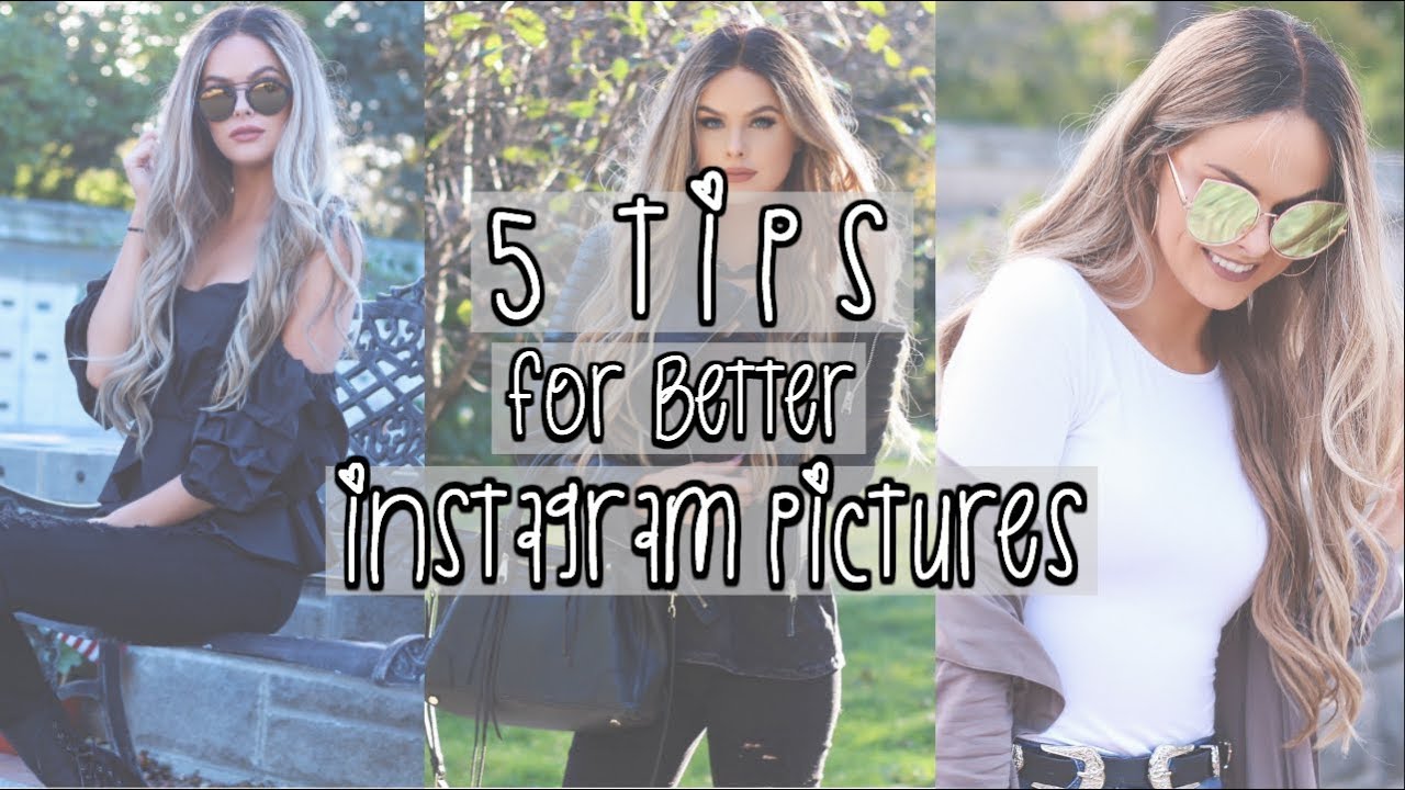 5 Tips for Better Instagram Pictures! - YouTube