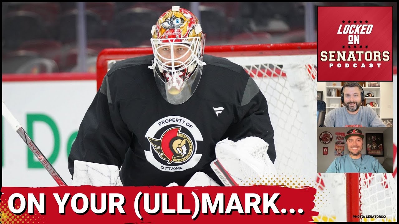 Linus Ullmark To Make Ottawa Senators Debut vs Buffalo Sabres ...