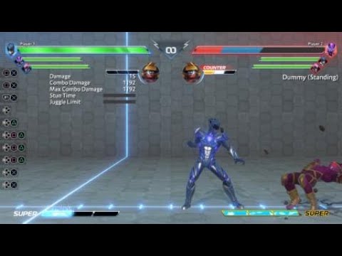 Power Rangers - Battle for The Grid Ceno Blue Ranger 1192 damage - YouTube