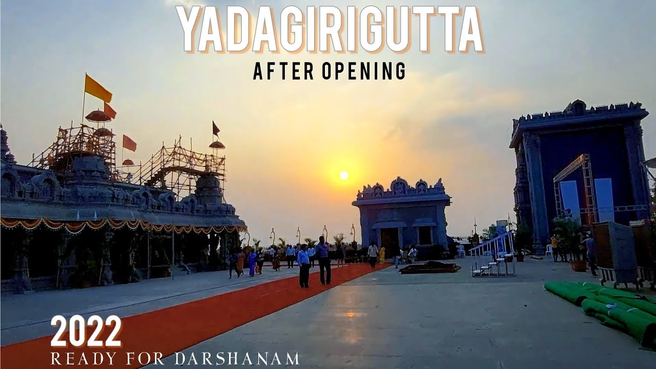 Yadagirigutta New Temple After Opening |Sunset View| Yadadri Temple ...