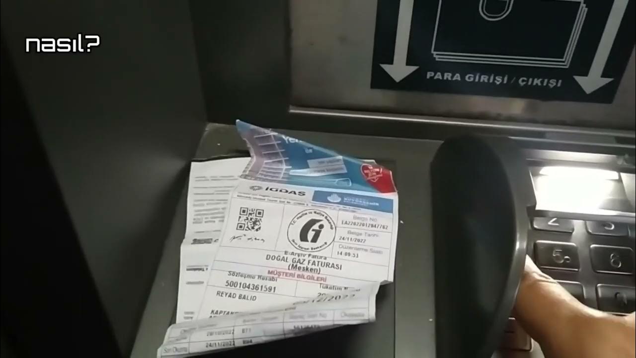 PTT Bank'tan su ve doğalgaz faturası nasıl ödenir - YouTube