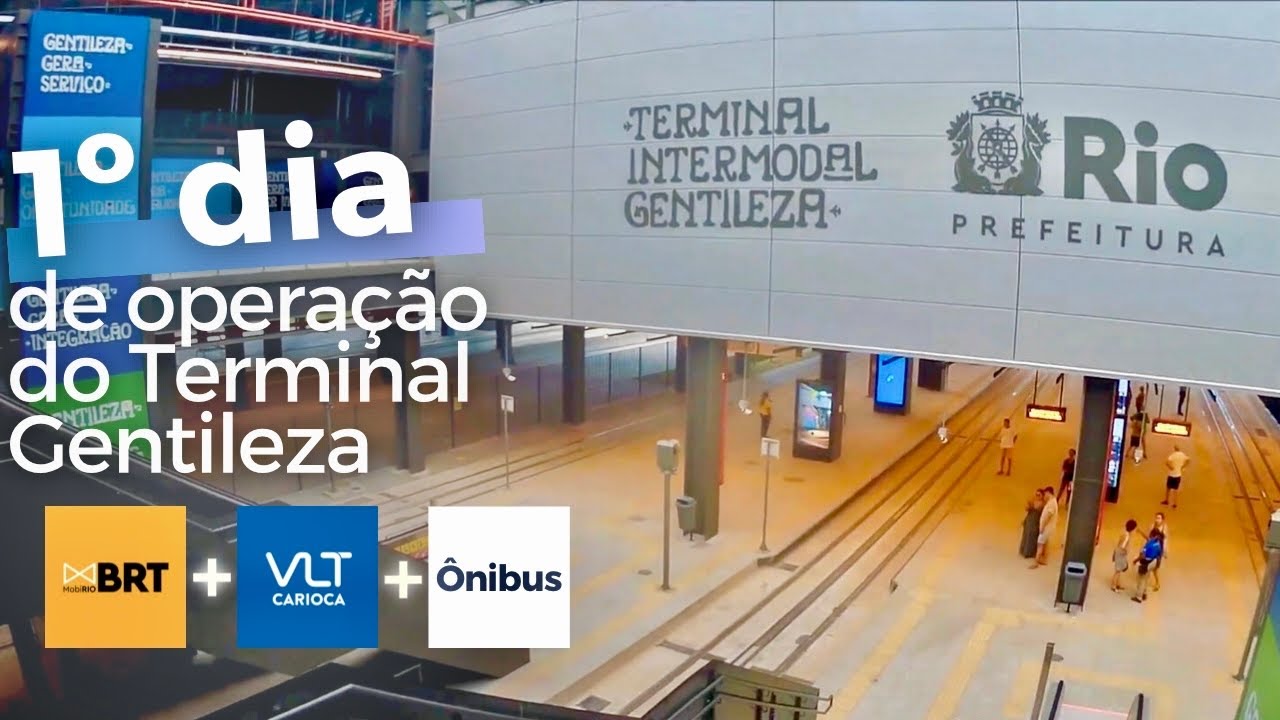 Tour pelo novo TIG - Terminal Intermodal Gentileza (Áreas pública e ...