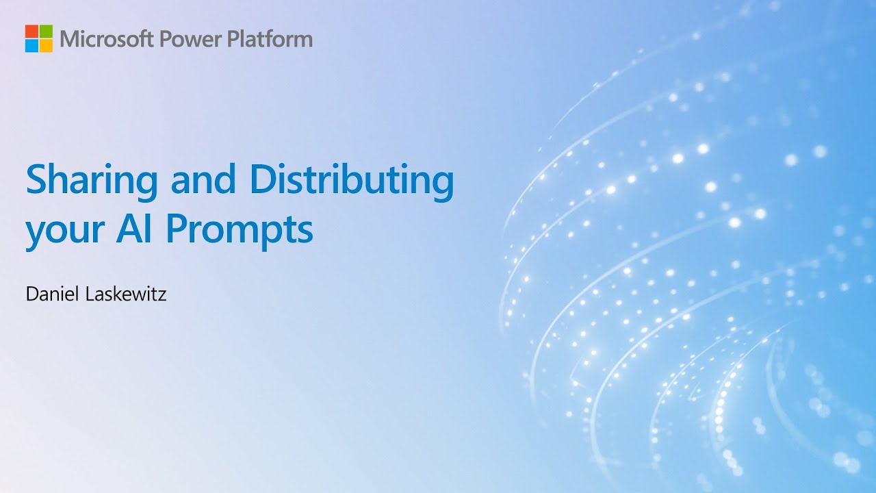 Sharing and Distributing your AI Prompts - YouTube