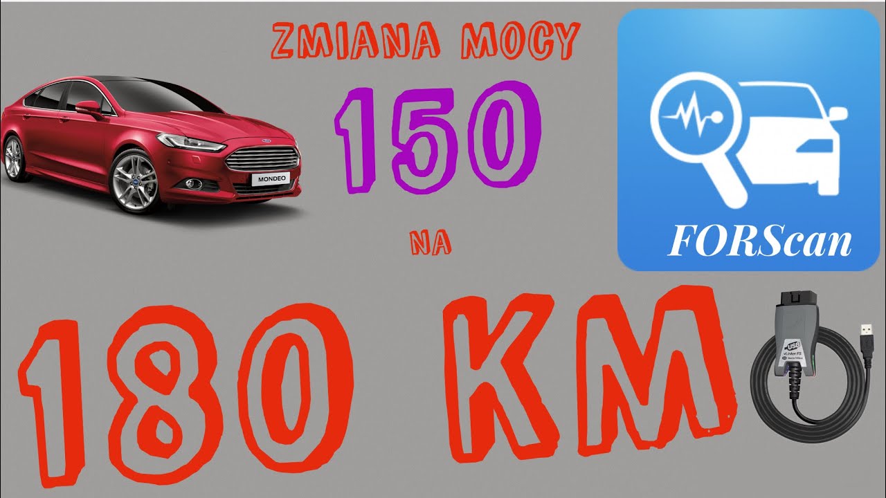 Zmiana MOCY ze 150KM na 180KM - FORScan + Ford Mondeo mk5 (2.0 tdci ...