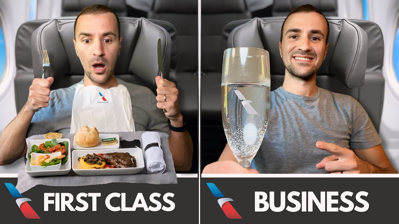 I Tested American Airlines First Class vs Business Class on a Boeing ...