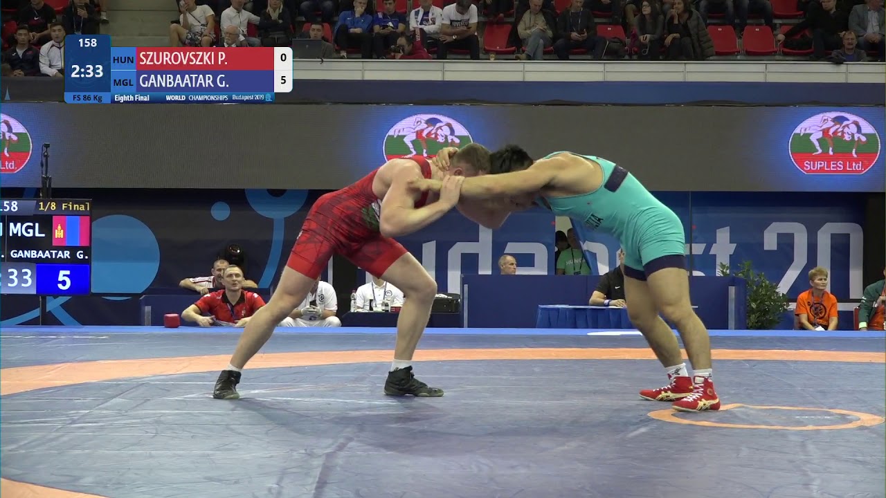 1/8 FS - 86 kg: P. SZUROVSZKI (HUN) v. G. GANBAATAR (MGL) - YouTube