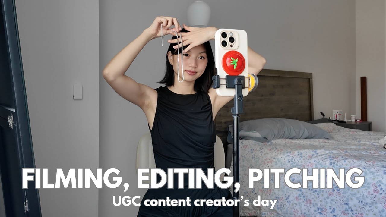 Day in my life as a UGC Creator - Creative Process, Filming & Pitching ...