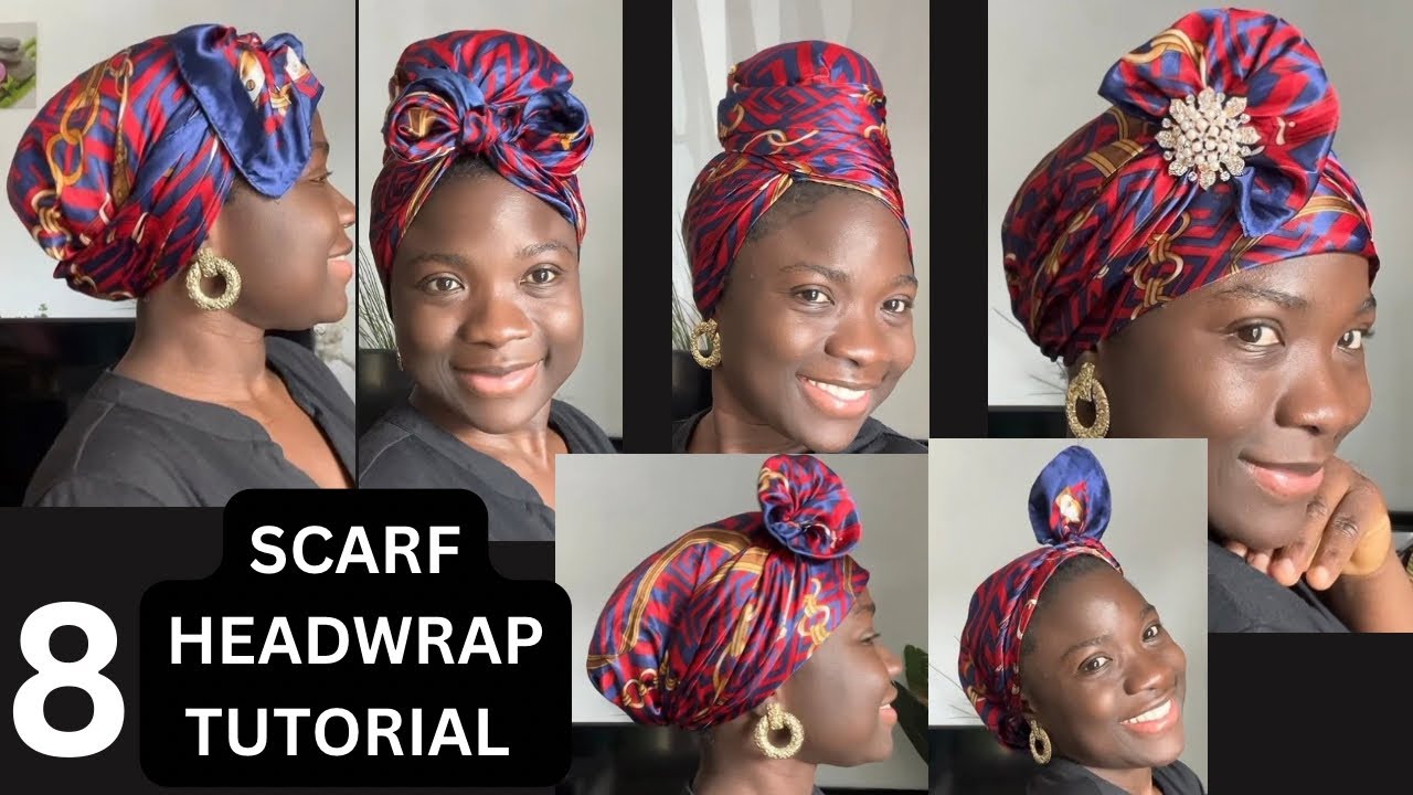 SILK SCARF HEADWRAP || HEADSCARF / TUTORIAL 🔥 - YouTube
