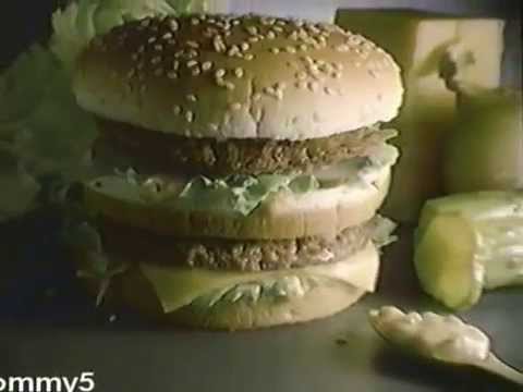 1986 Classic McDonald's Big Mac Commercial - YouTube
