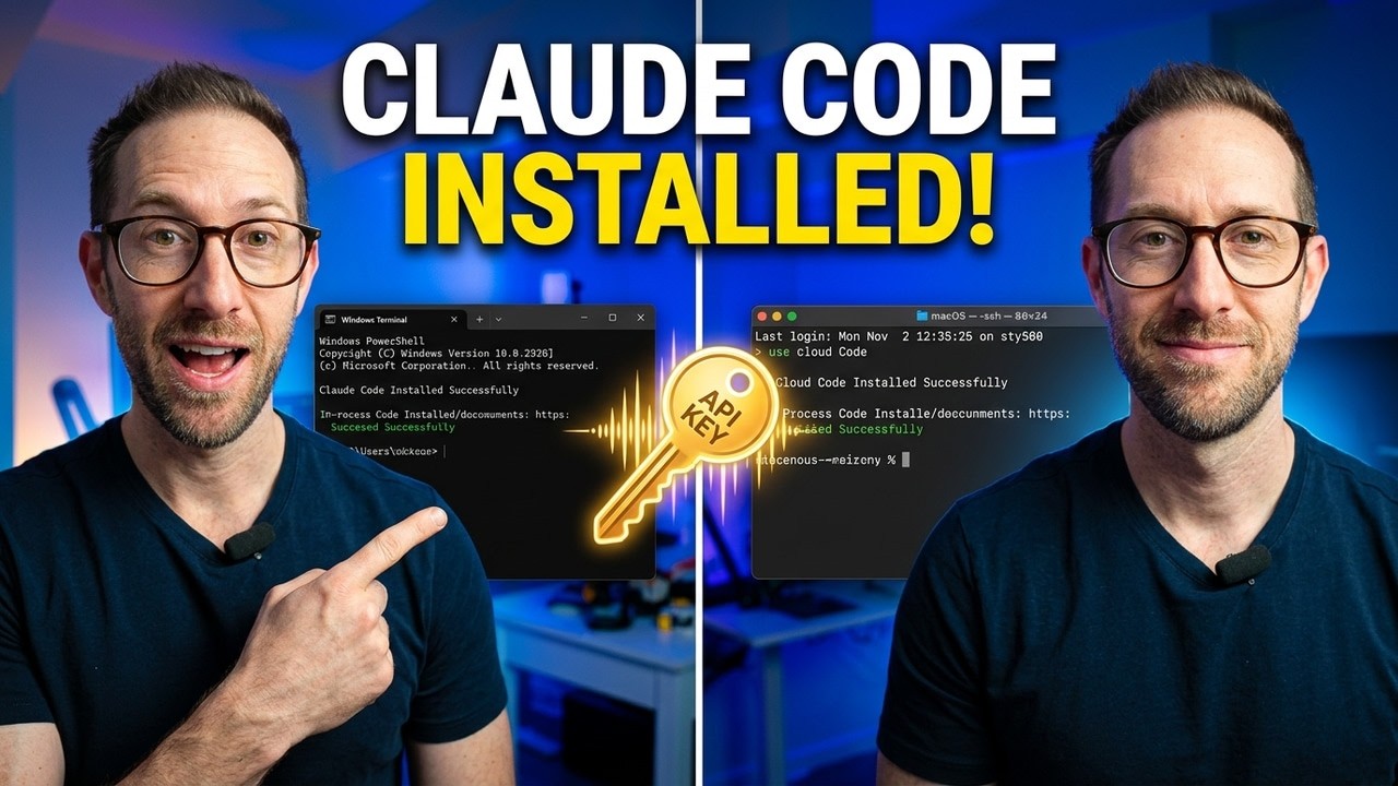 Install Claude Code on Windows and macOS (API Key) - YouTube