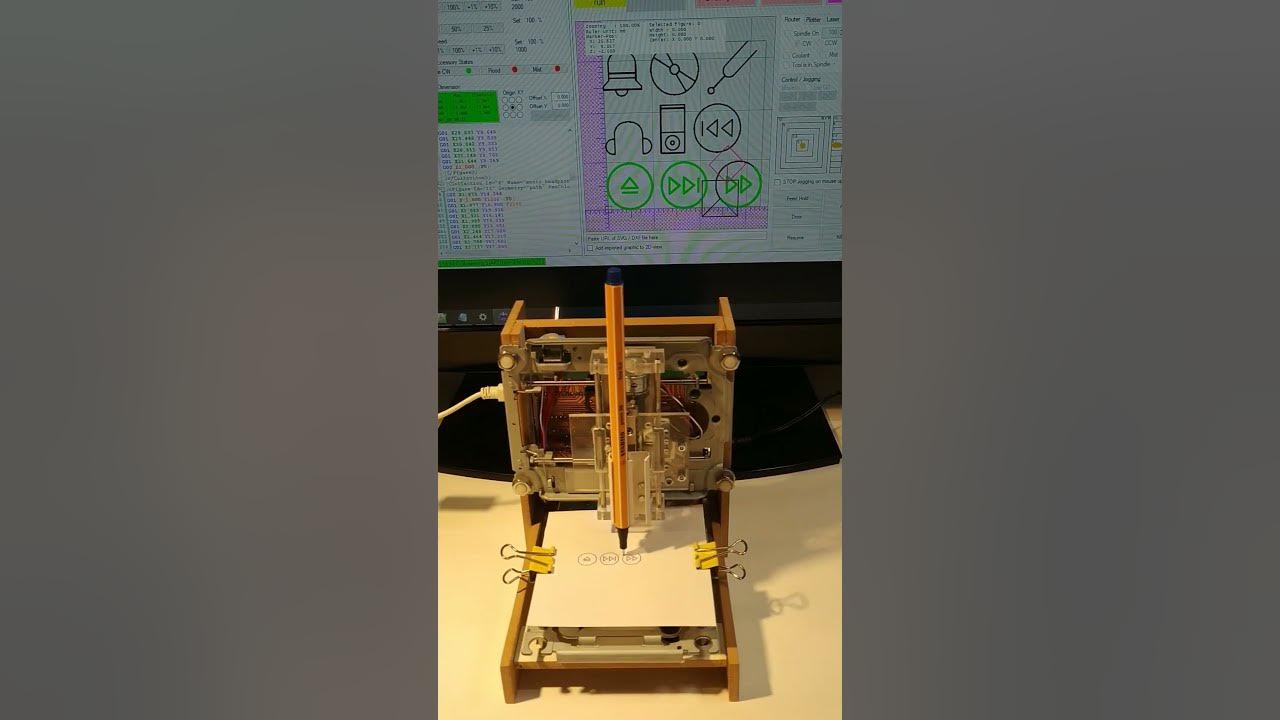 GRBL-Plotter - Multiple file loading - YouTube