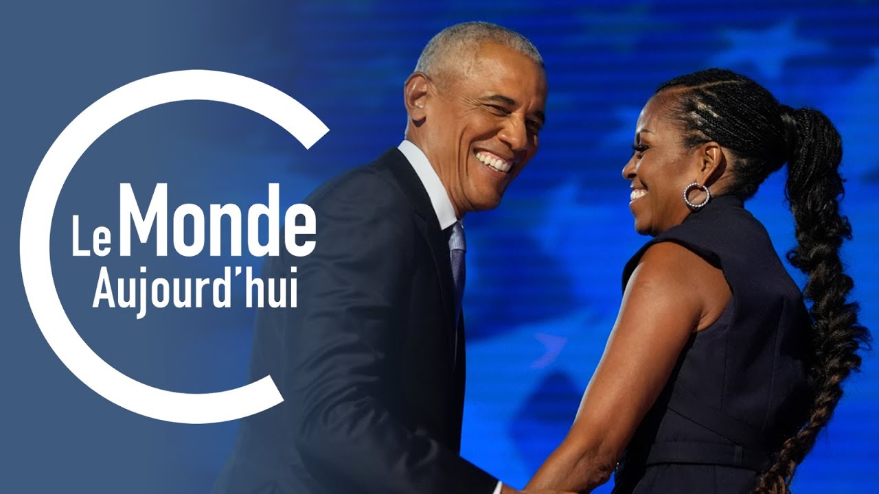 Le Monde Aujourd'hui : le couple Obama à la Convention démocrate - YouTube