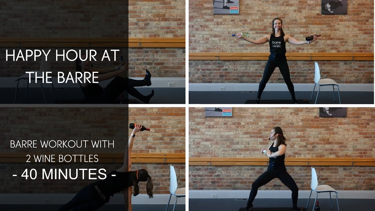Barre Workout with Wine Bottles - YouTube