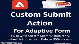 AEM Forms #14 | Update Data using Adaptive Form and Form Data Model Update Service - YouTube