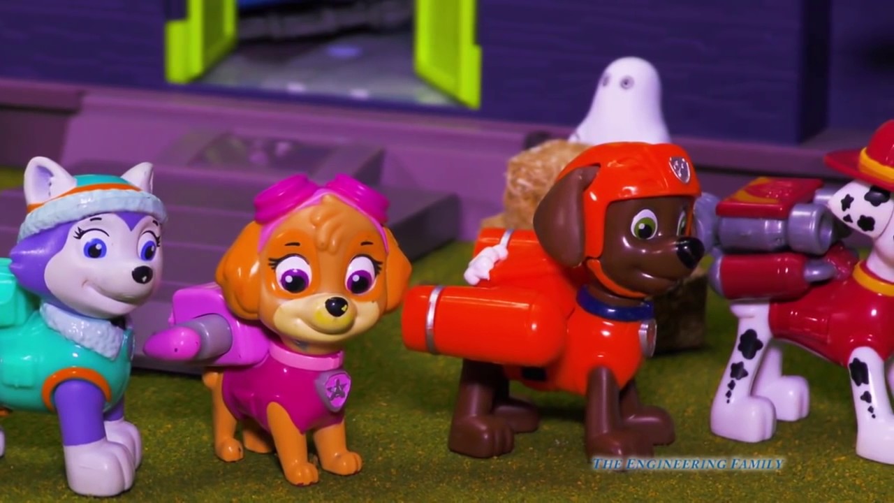 PAW PATROL Nickelodeon Spooky Halloween Paw Patrol Toys Parody ...