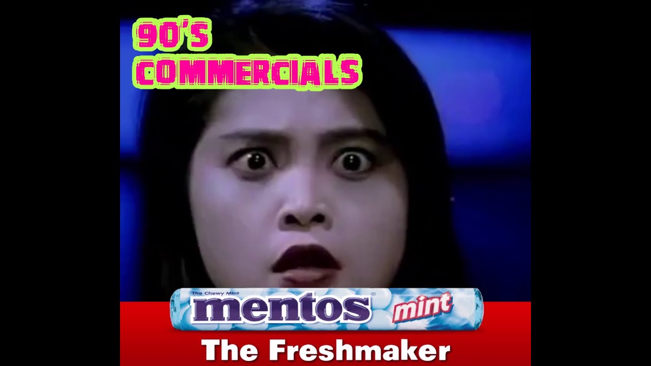 Cheesy Mentos Commercial (90's TV) - YouTube