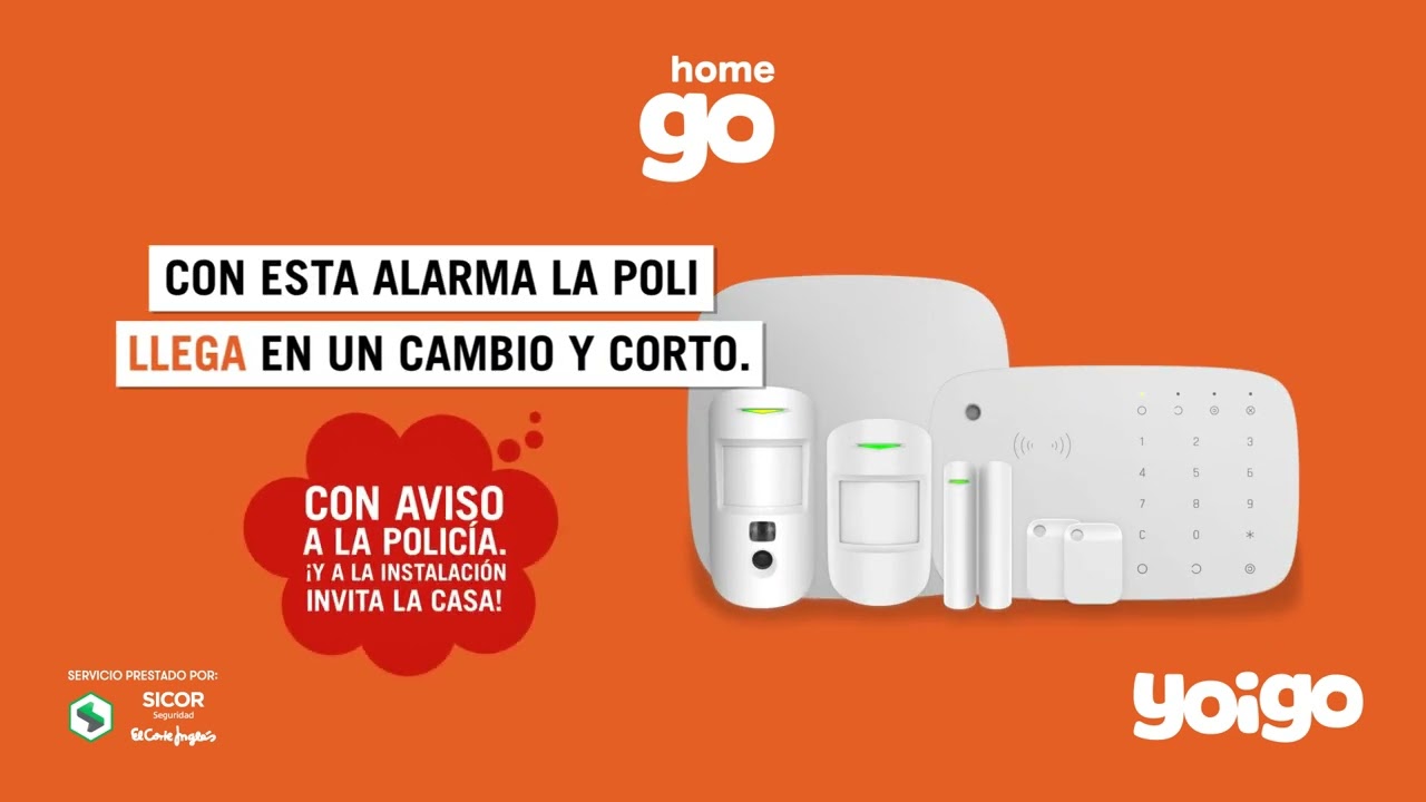 La alarma de Yoigo con aviso a la policía e instalación gratis - YouTube