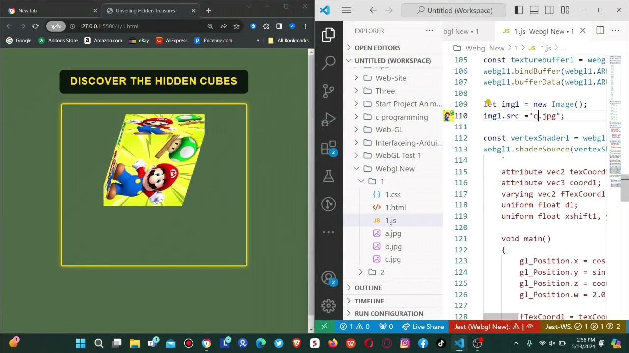 WebGL Cube 3D Rotation Texture - YouTube