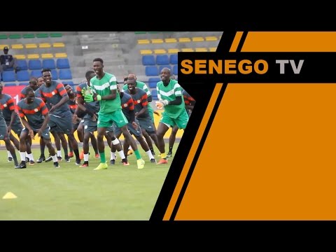 Senego TV  Les lions se défoulent après leur séance d'entrainement du Vendredi, 24h avant leur ma