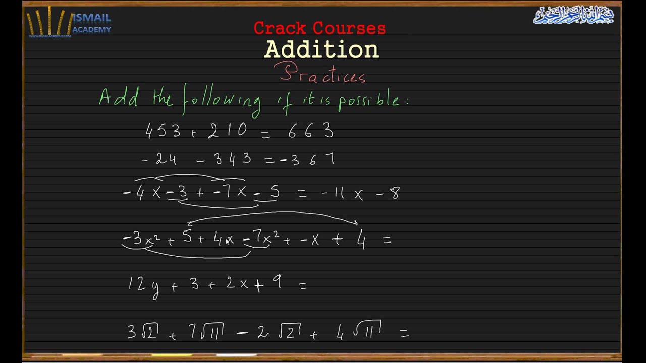 Lesson 6 Addition 6th Grade and up Examples - YouTube