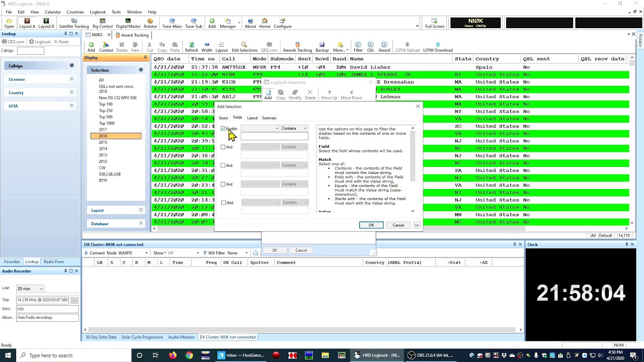 HRD logbook deep dive selections - YouTube