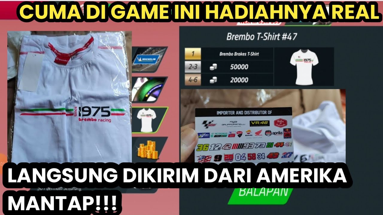 Trik bermain di Turnament Brembo T-Shirt motogp racing '22 work 100% ...