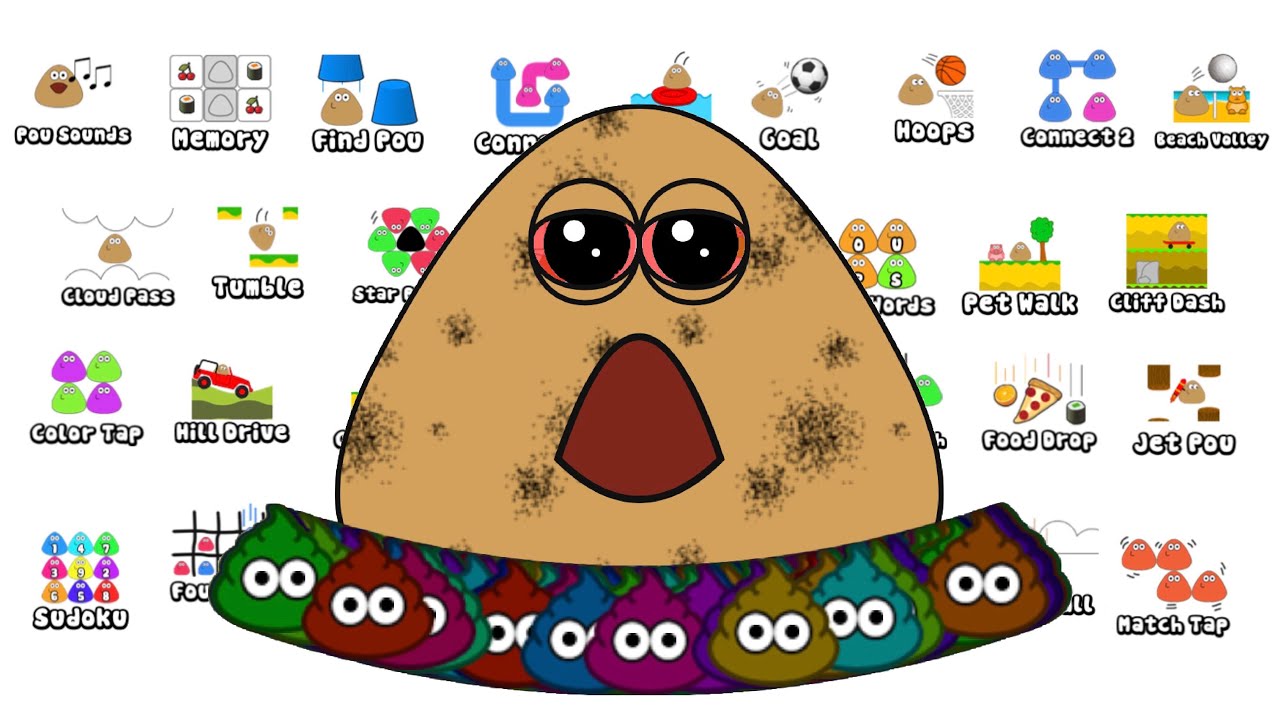 POU MINI GAMES 24 HORAS | Pou Vlogs - YouTube