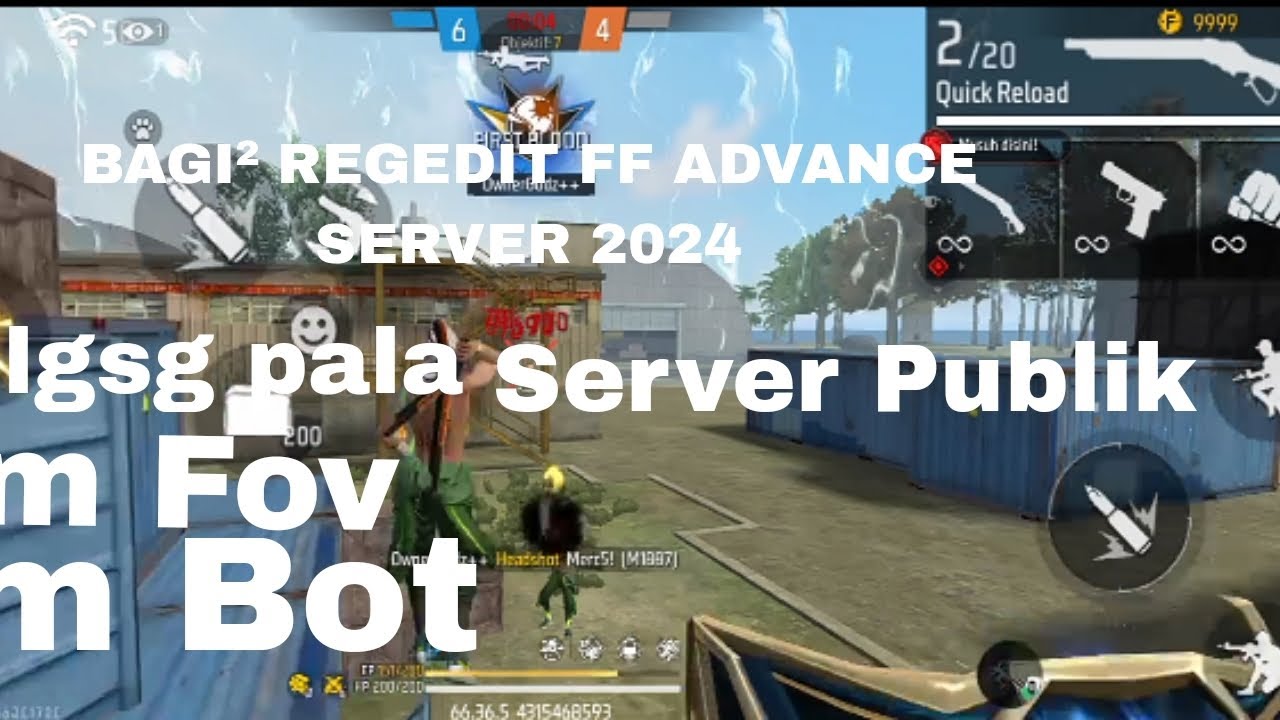 REGEDIT FF ADVANCE SERVER TERBARU 2024 - YouTube