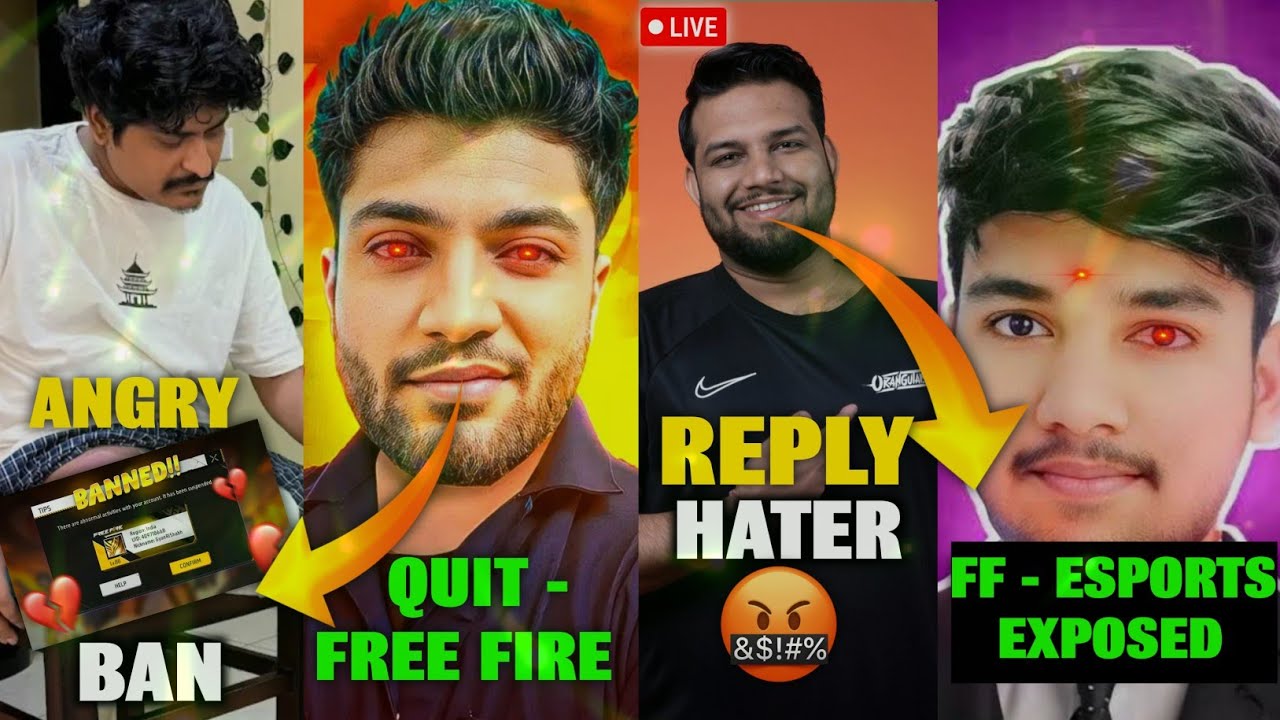 Boss Official React FF Esports |😱| ‎Jonty Reply FF Exposer |🤬| kalam 222 Quit ff 🔥 free fire vs ...