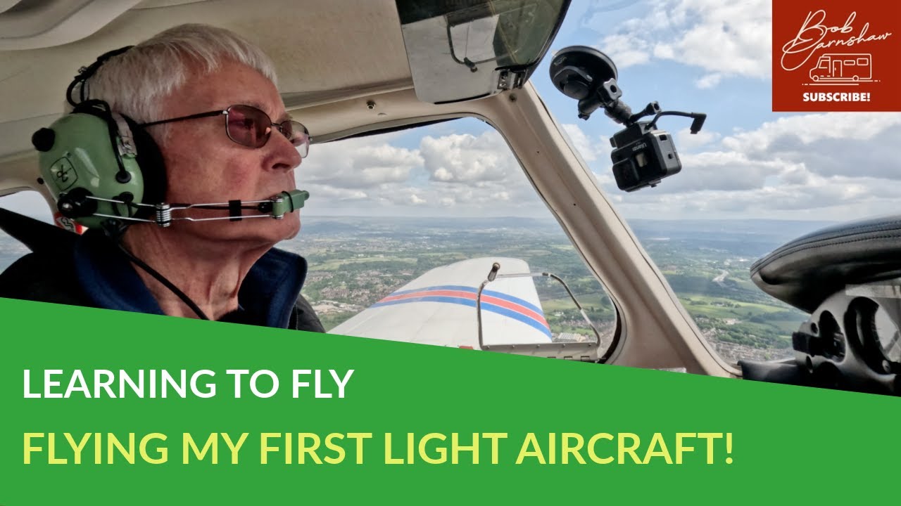 LEARNING TO FLY - 1st Ever Flight In A Light Aircraft - Flight School - YouTube