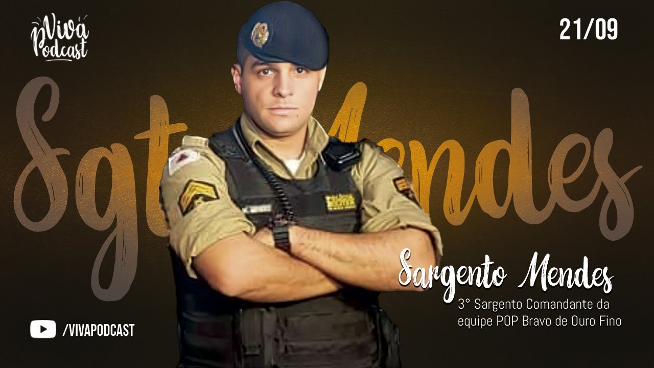 Sargento Mendes 3º Sargento comandante da equipe POP BRAVO de Ouro Fino ...