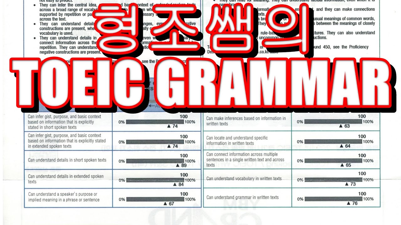 형조쌤의 TOEIC GRAMMAR - YouTube