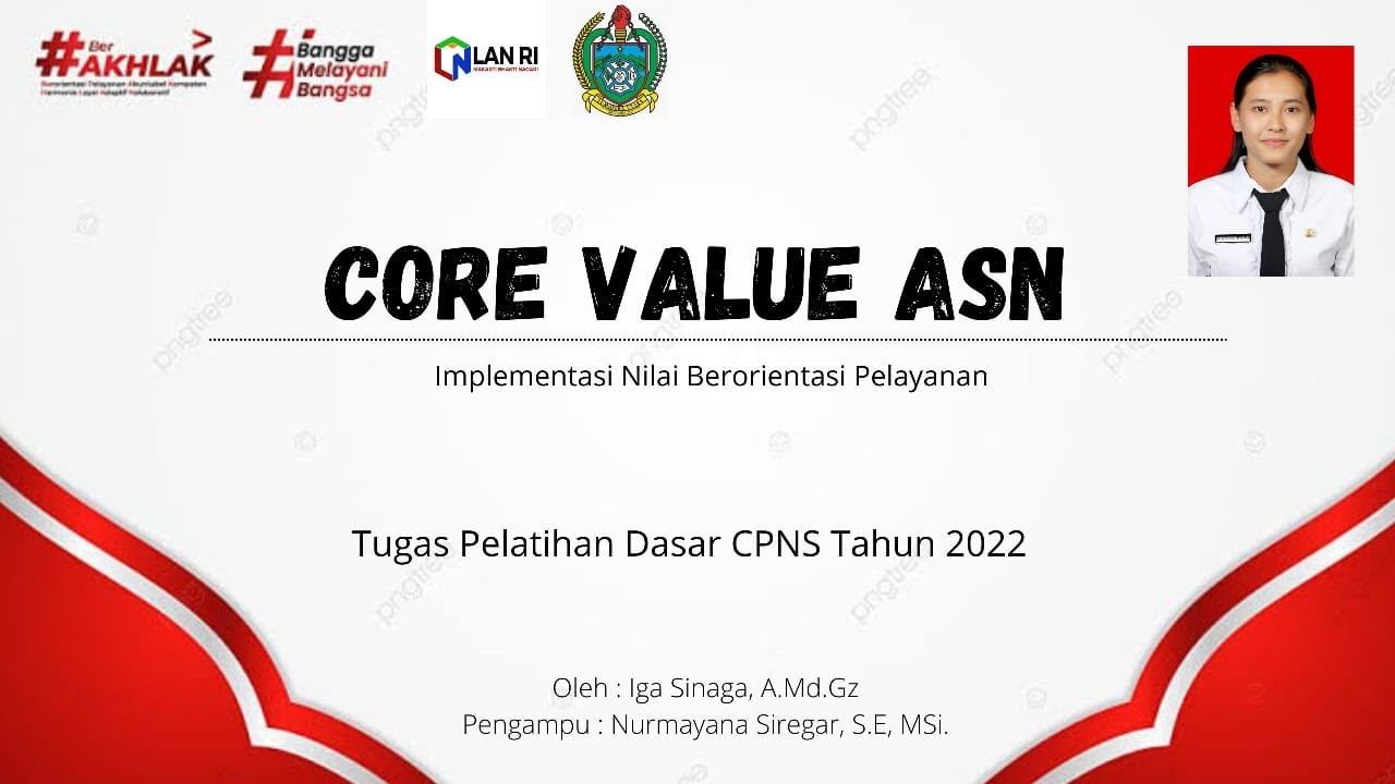Implementasi Core Values ASN BerAKHLAK "Berorientasi Pelayanan" - YouTube