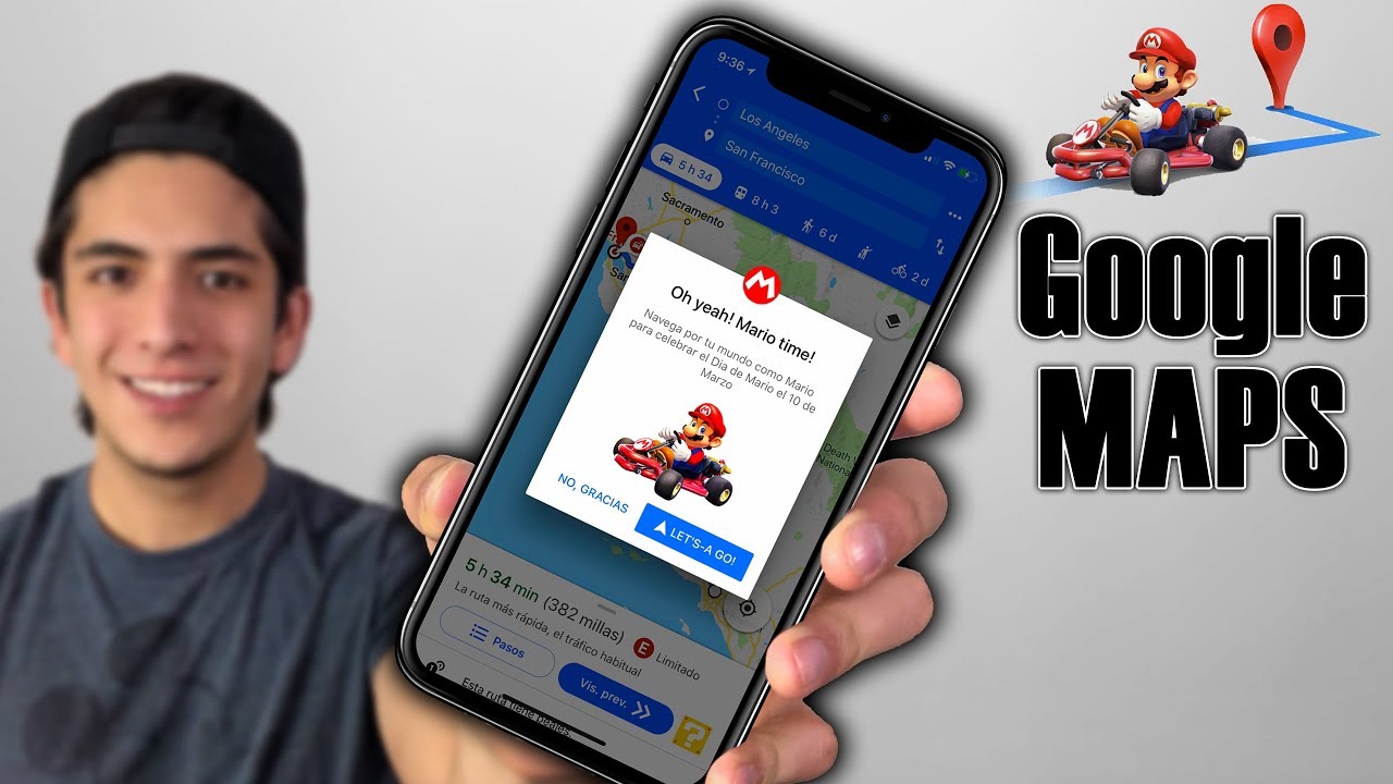 MARIO KART en Google Maps! - NESHUDO - YouTube