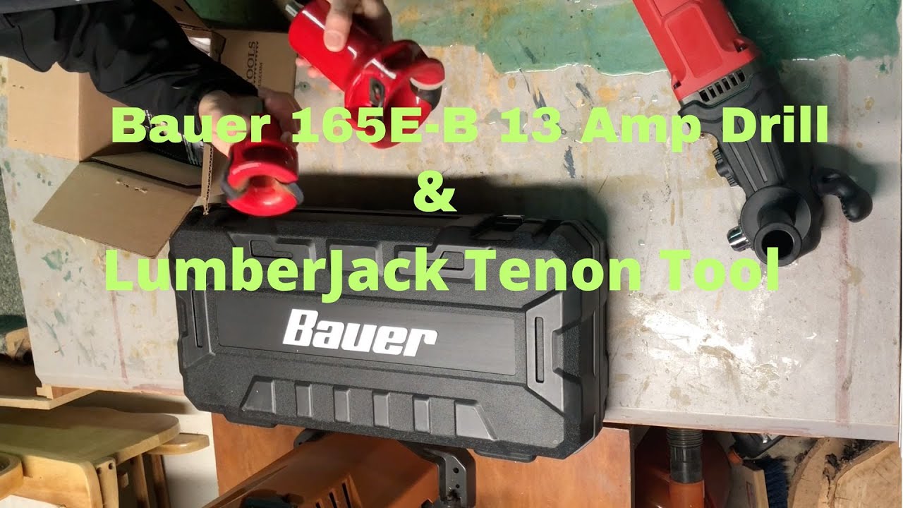 Unboxing Bauer 165E 13 Amp Drill and Testing it with the Lumberjack Log ...