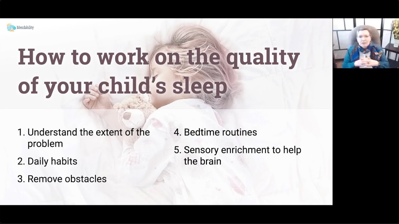 How to work on the quality of your child's sleep - YouTube