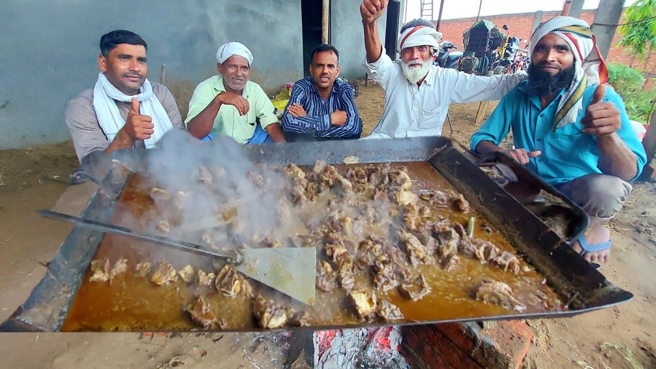 Mutton Korma Cooking And Eating in Village | Bakre ka Korma | बकरे का ...