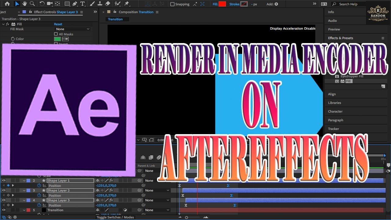Render in Media Encoder on AfterEffects |AfterEffects Ultimate Guide ...