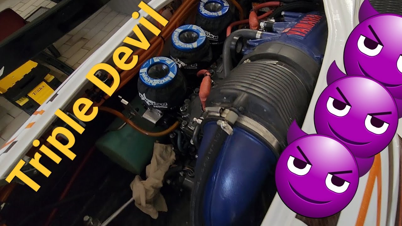 Yamaha waveblaster 1200 intake grate mod °Triple Devil° - YouTube