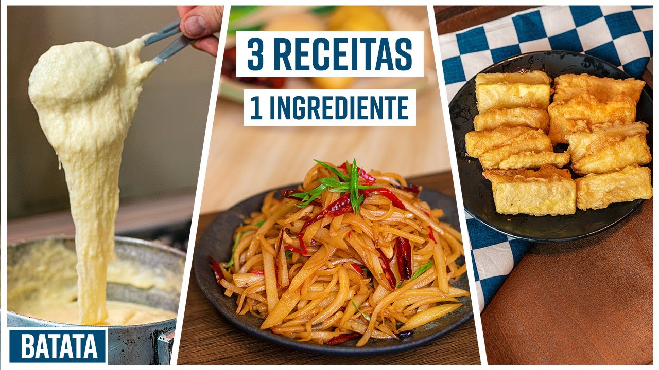 BATATA NA FRANÇA, CHINA E JAPÃO | 3 RECEITAS 1 INGREDIENTE - YouTube